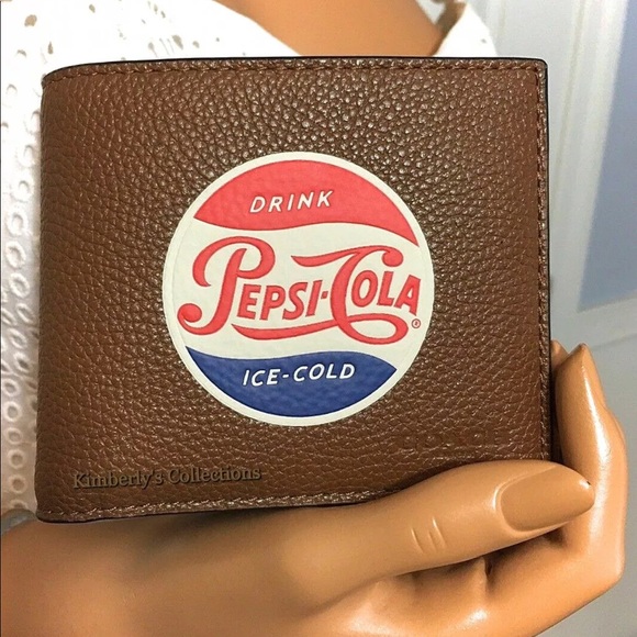 Coach | Bags | Coach Pepsi Leather Wallet New | Poshmark